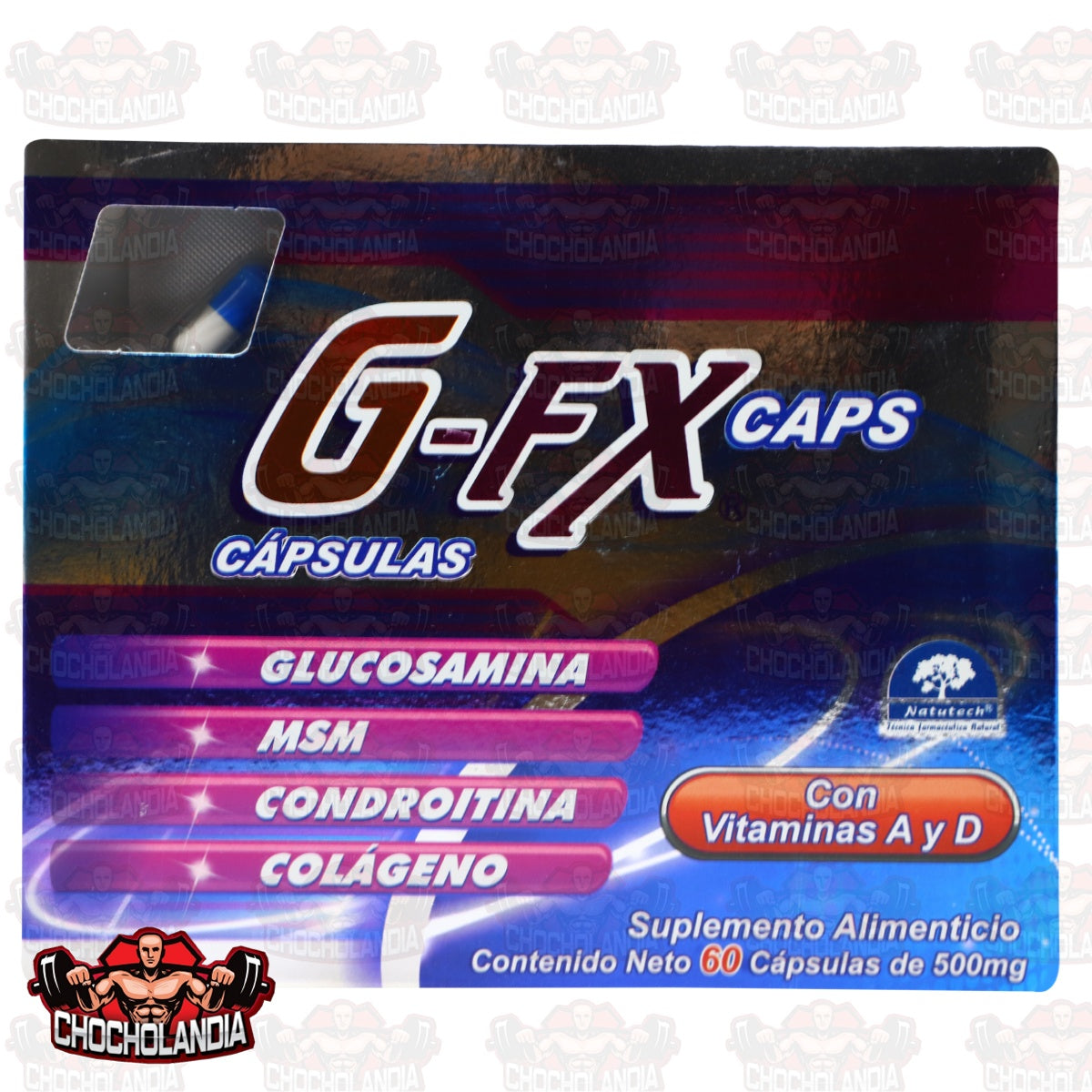 G FX CAPS, 60 CAPSULAS DE 500 MG, NATUTECH – Universal Team