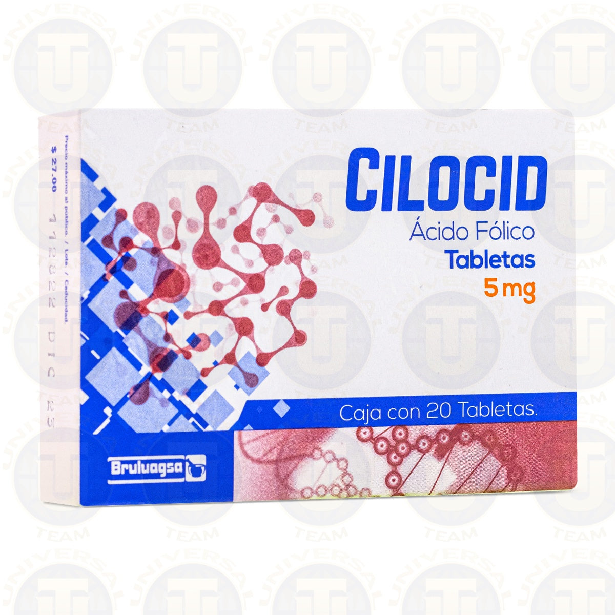 CILOCID ACIDO FOLICO 20 TABLETAS 5 MG BRULUAGSA – Universal Team