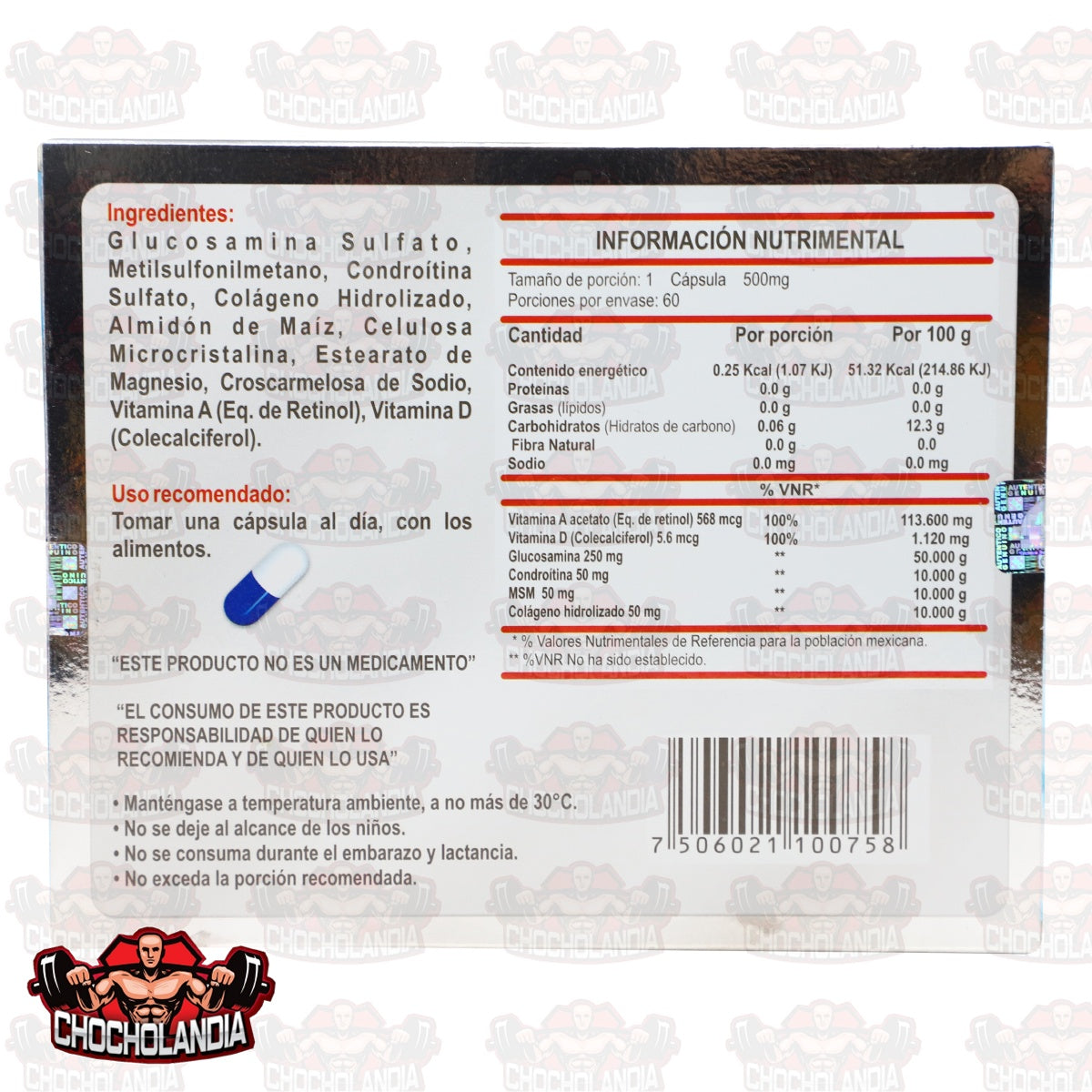 G FX CAPS, 60 CAPSULAS DE 500 MG, NATUTECH – Universal Team