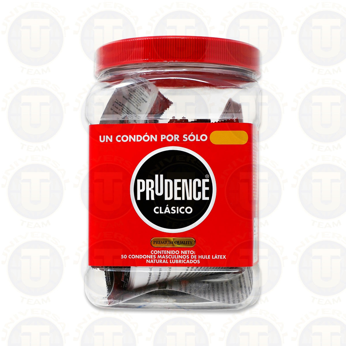 PRUDENCE CLASICO VITROLERO, 50 CONDONES MASCULINOS, DKT – Universal Team