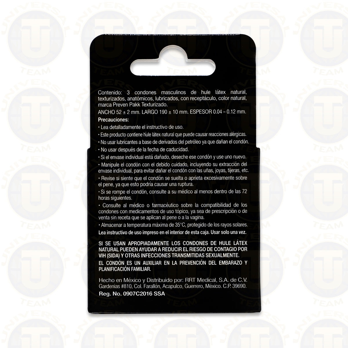 CONDONES VIVE GOLD, 3 CONDONES TEXTURIZADOS LUBRICADOS – Universal Team