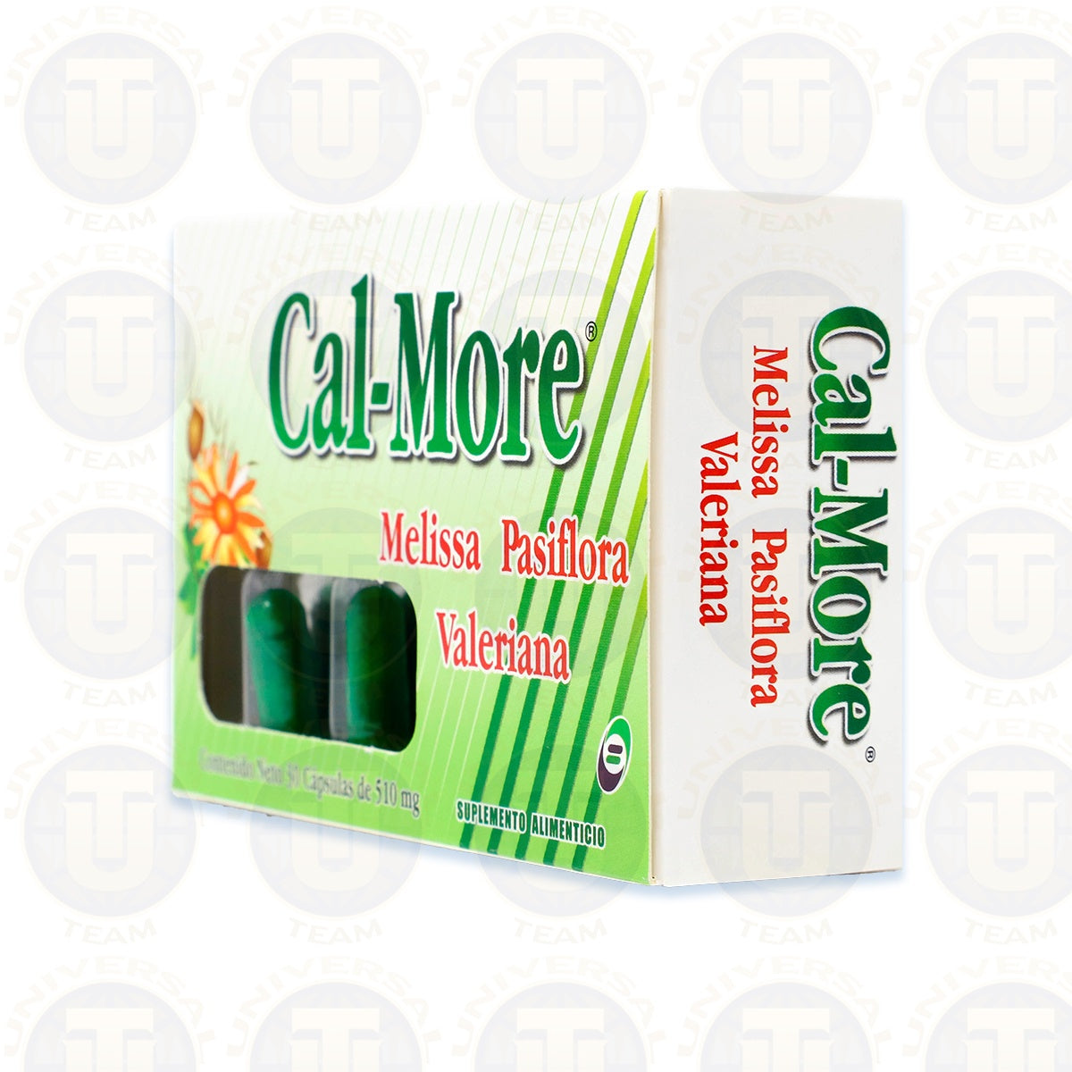 CAL - MORE, MELISSA PASIFLORA, VALERIANA, 30 CAPSULAS DE 510 MG, BIO S ...