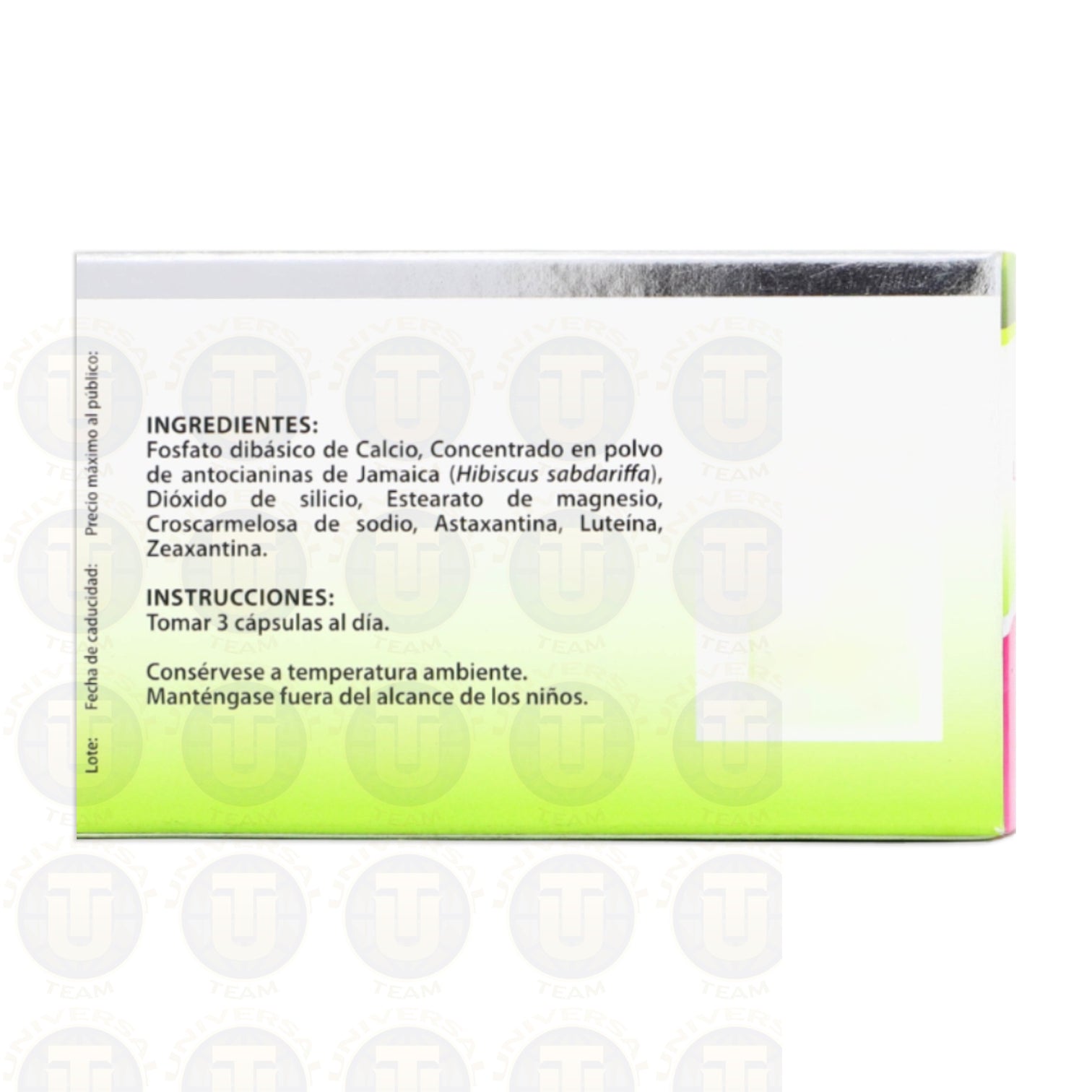 VISIMAN, SUPLEMENTO ALIMENTICIO, 30 CAPSULAS DE 0.642 G C/U – Universal ...