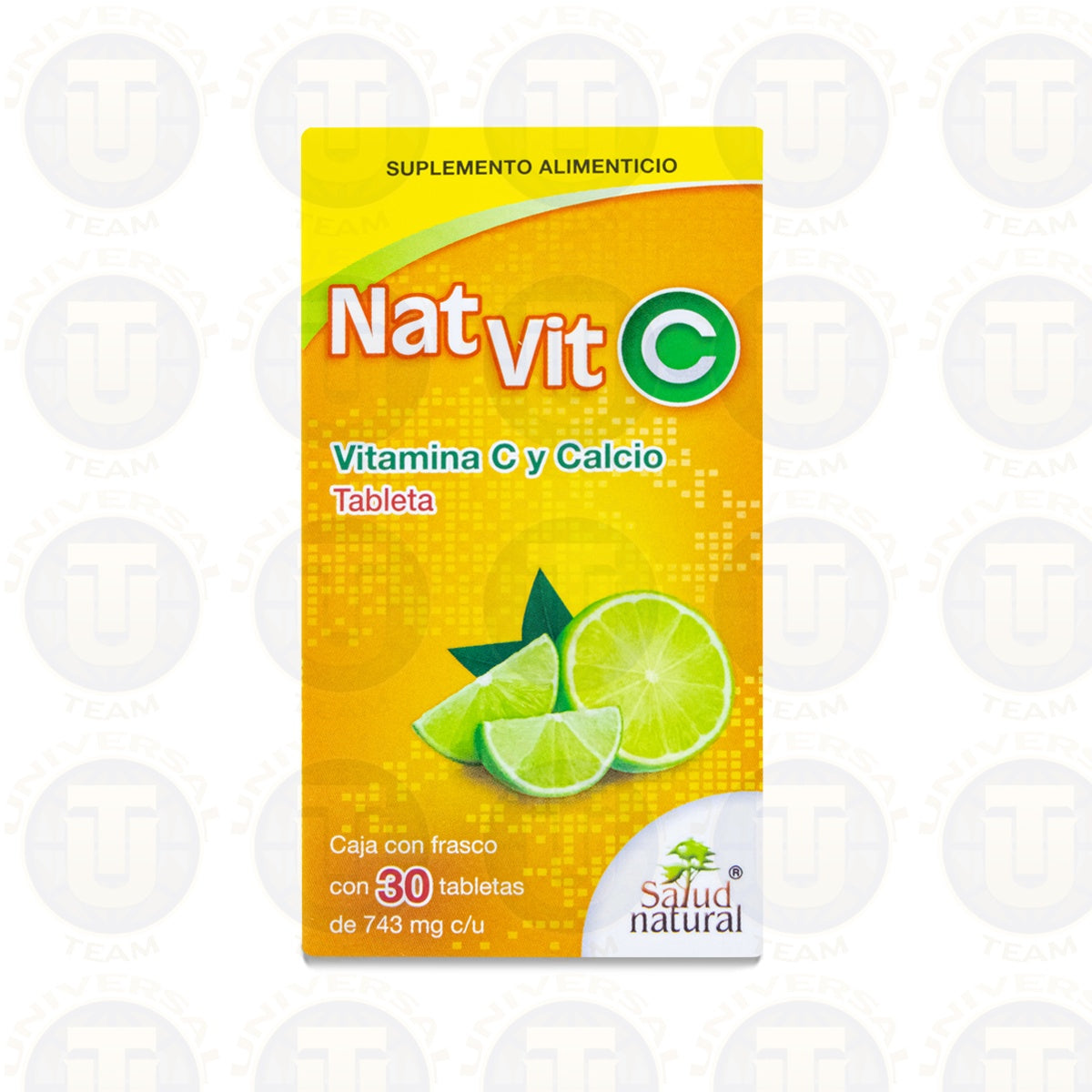 NAT VIT VITAMINA C Y CALCIO FRASCO CON 30 TABS, SALUD NATURAL ...