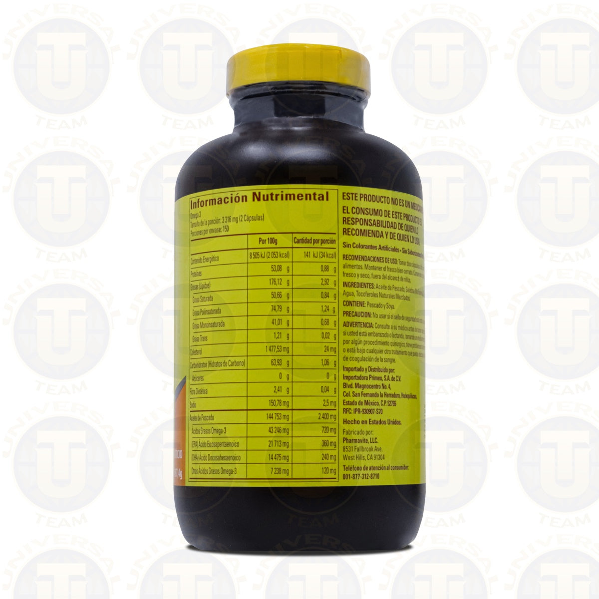 Omega 3 360 Mg 300 Capsulas De 1 658 Mg C/U Nature Made – Universal Team