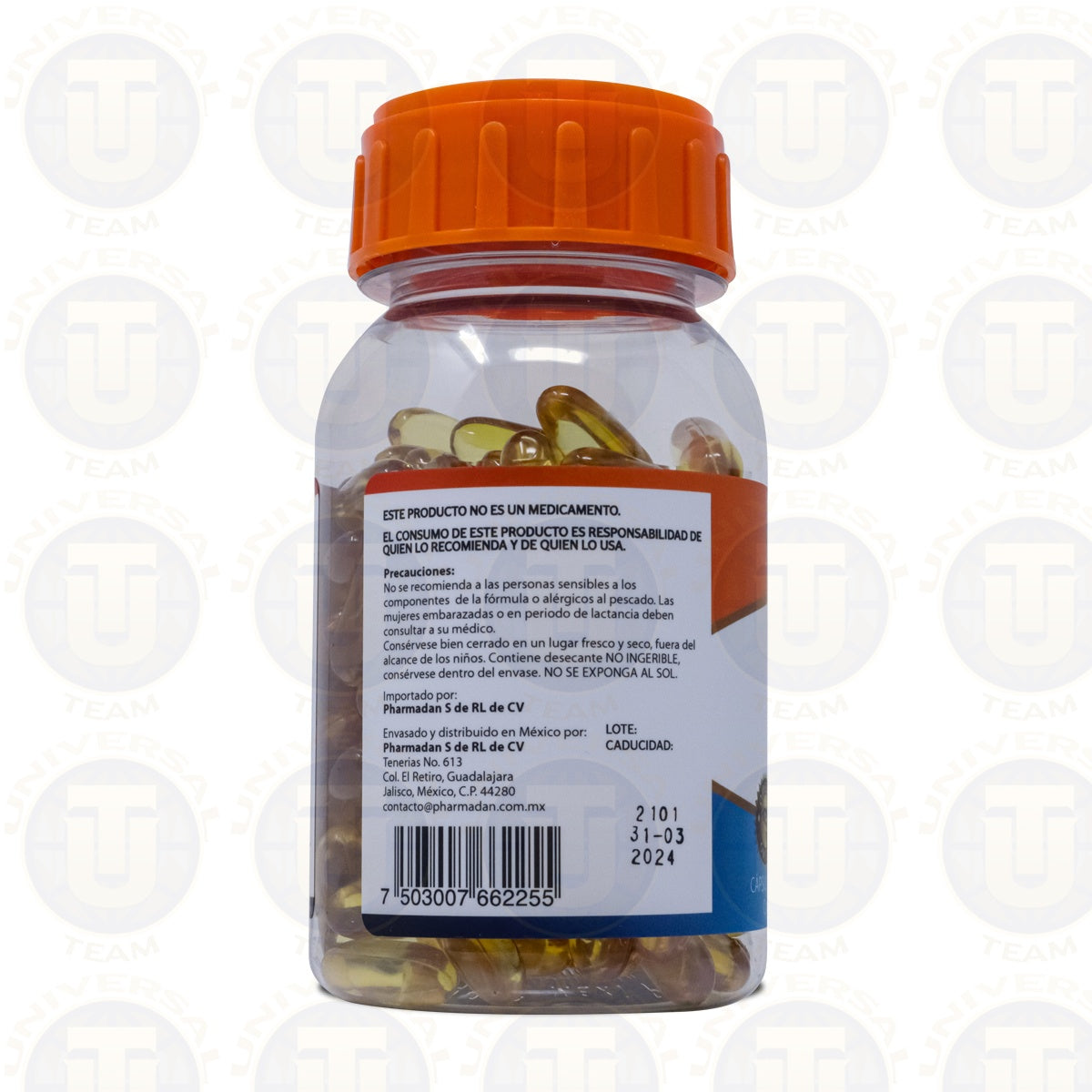 OMEGA 3 PREMIUM, FRASCO CON 100 CAPS, PHARMADAN – Universal Team