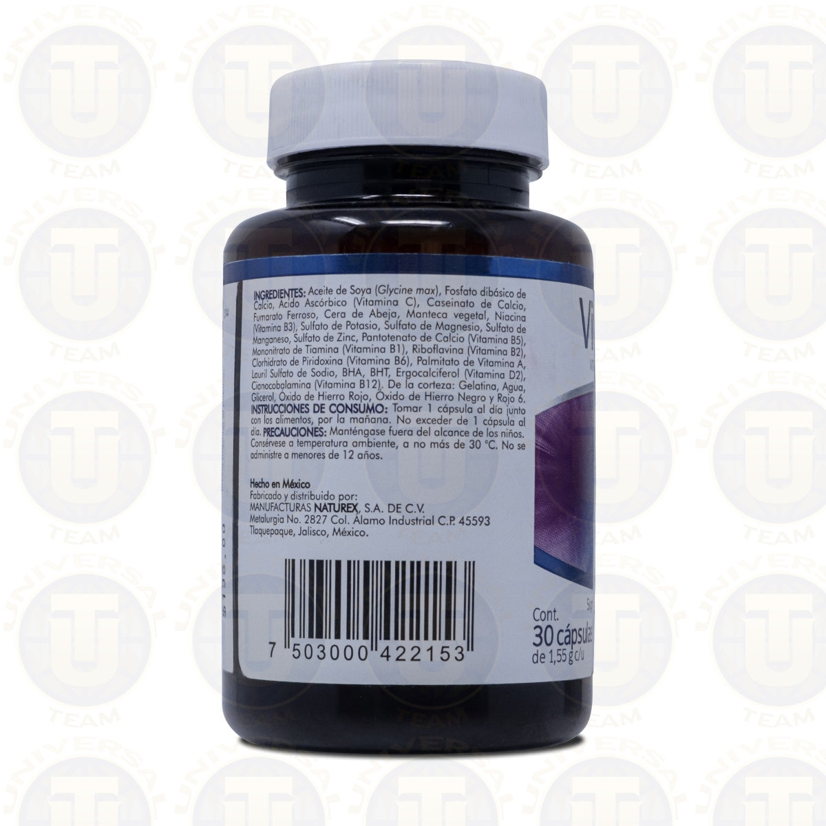 VITREX G, FRASCO CON 30 CAPSULAS, NATUREX – Universal Team