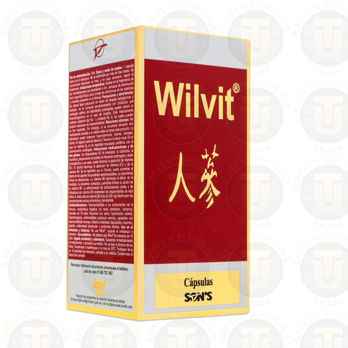 WILVIT 30 CAPSULAS – Universal Team