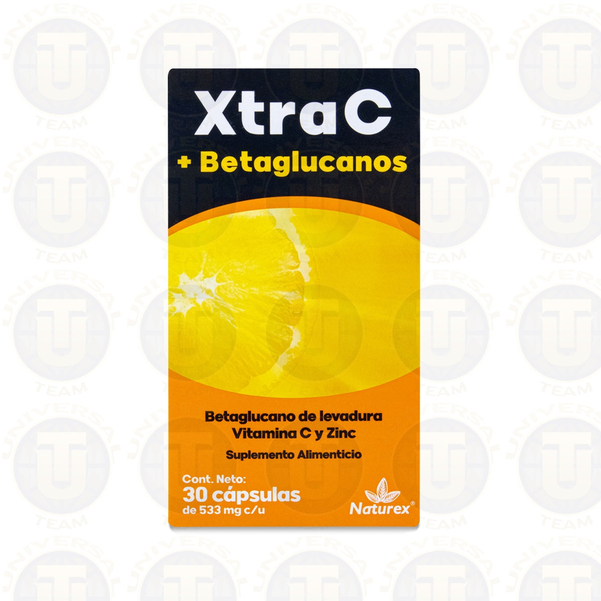 XTRA C + BETAGLUCANOS 30 CAPS DE 533 MG C/U, NATUREX – Universal Team