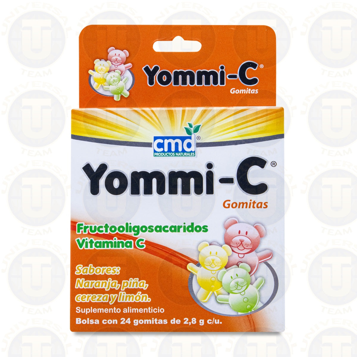 YOMMI C GOMITAS BOLSA CON 24 GOMITAS DE 2 8 G C U CMD Universal Team YOMMI C GOMITAS BOLSA CON 24 GOMITAS DE 2 8 G C U CMD Universal Team