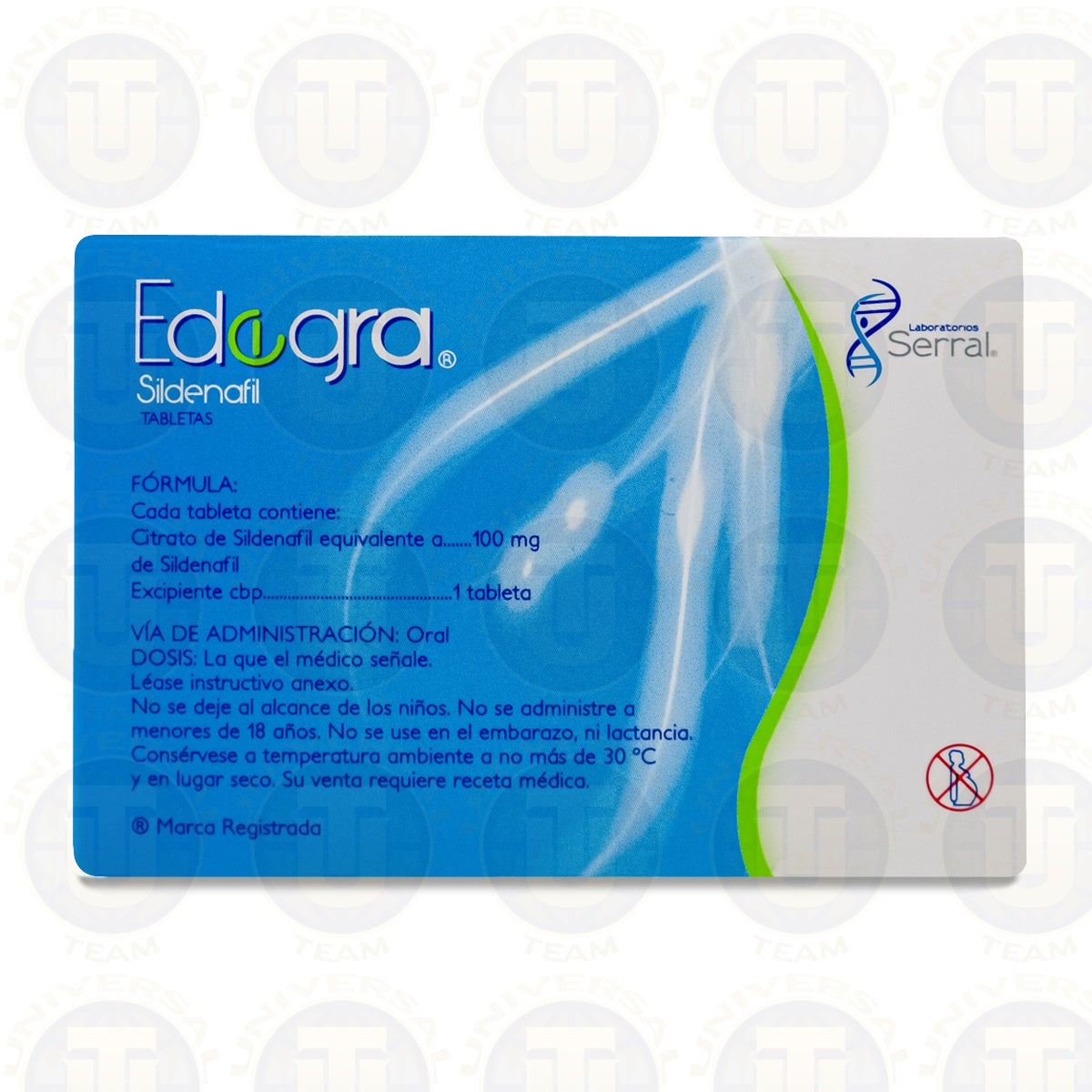 SILDENAFIL EDEGRA 10 TABS 100 MG SERRAL – Universal Team