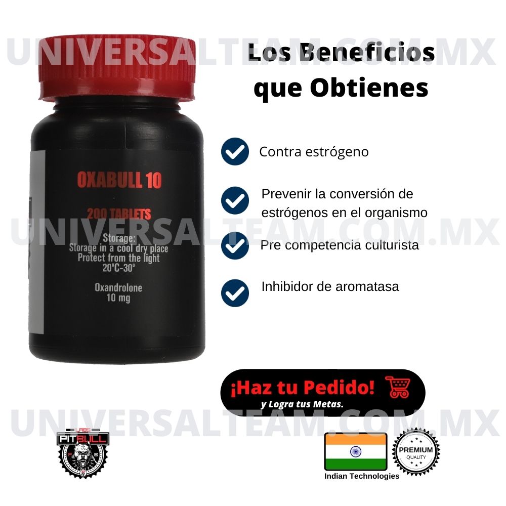 OXABULL 10 (Oxandrolone, Oxandrolona, Oxandro) 200 Tabletas/10mg Pitbu ...